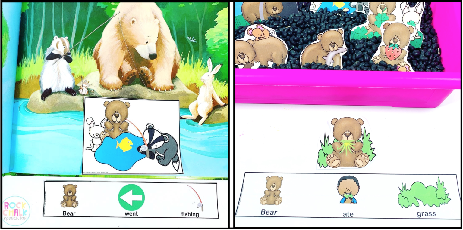 “Bear Wants More” activities for Speech Therapy
