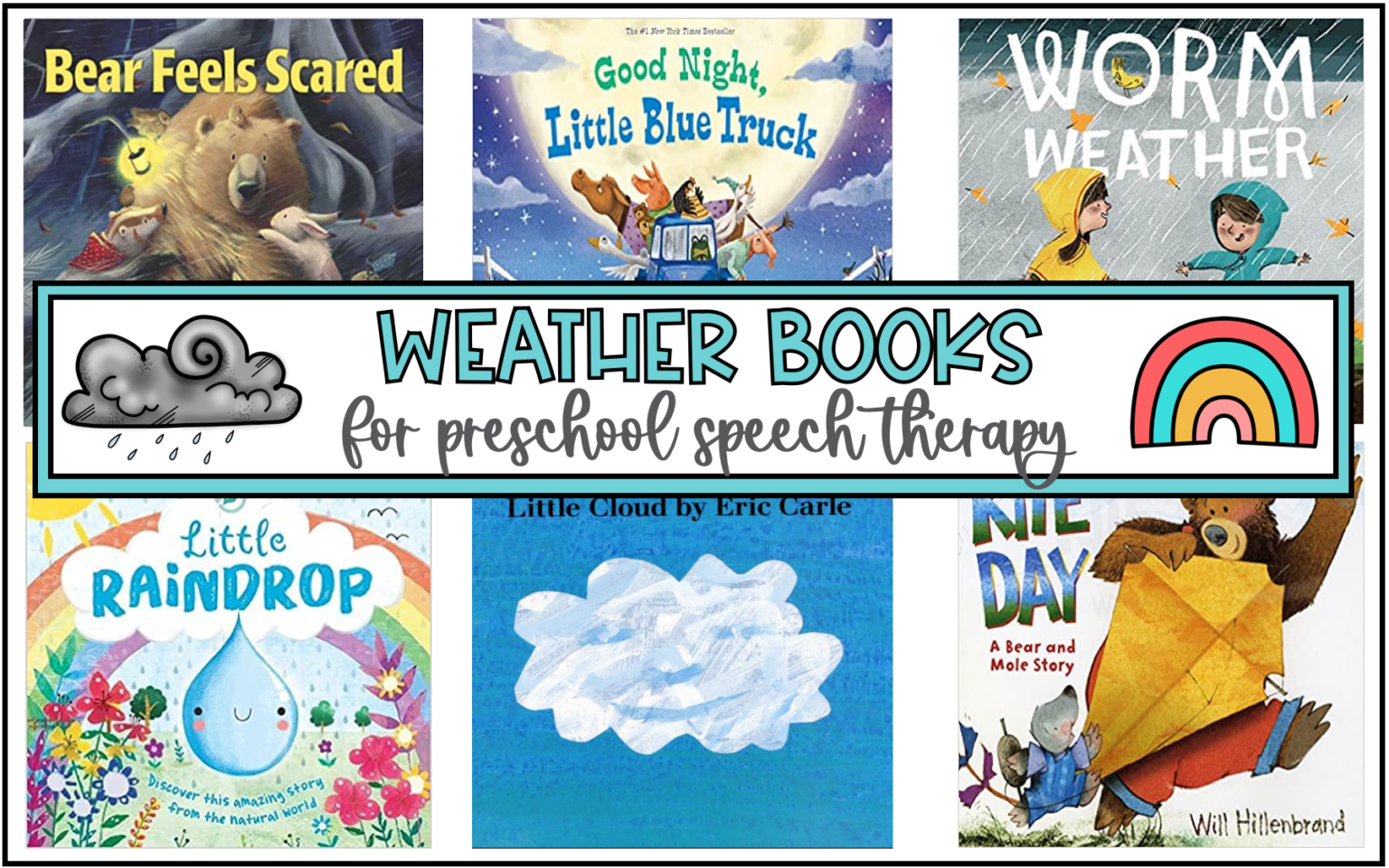 Weather Theme Books for Speech Therapy