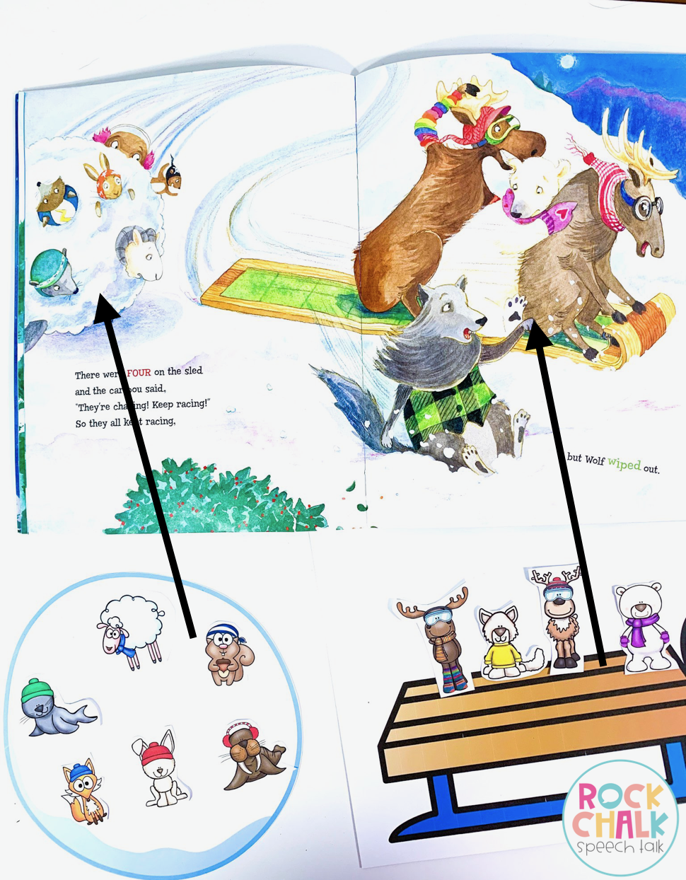 “10 on the Sled” Book for Speech Sound Trials