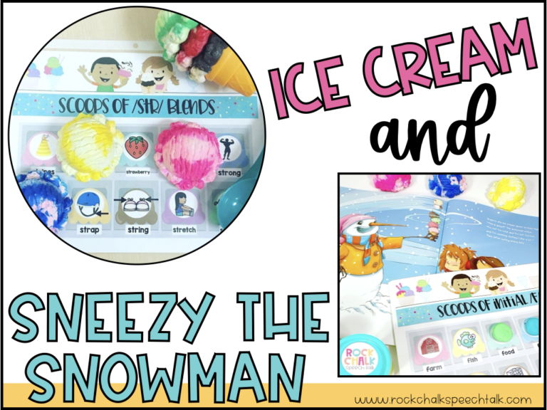 Sneezy the Snowman Activities for Speech Therapy